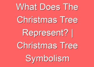 What Does The Christmas Tree Represent? | Christmas Tree Symbolism ...